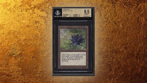 Magic The Gathering Alpha Black Lotus Bgs 95 Sells For Almost 88000