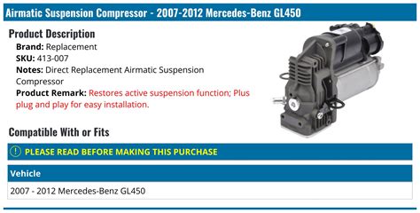 2007 2012 Mercedes Benz Gl450 X164 Cam Camshaft Position Sensor