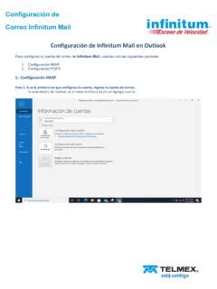 Configuraci N De Correo Infinitum Mail En Outlook Telmex Configuraci N De Correo