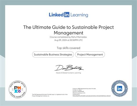 Course On Sustainable Project Management By Antonio Nieto Rodriguez