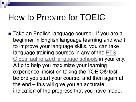 Ppt Toeic Powerpoint Presentation Free Download Id 964168