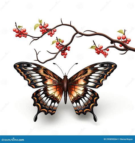 Flat Butterfly Flying Graceful Flutter Stock Illustration Illustration Of Fritillary Migrant