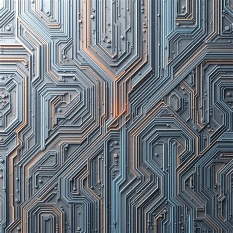 Free Geometric Circuit Pattern Image Circuit Geometric Technology
