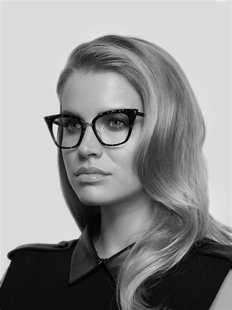 Cat Eye Optical Frames Vintage Eyeglasses Feminine Look Black Rhodium