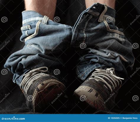 Pants Down Stock Image Image Of Feet Skin Clothes Clothing 1026505
