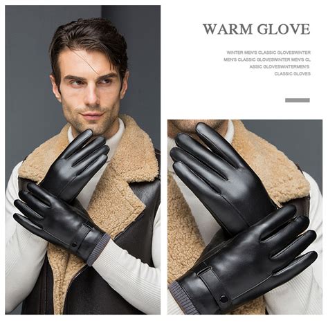 Găng Tay Da Chống Nước Nam Nữ Mùa đông Yuda Bao Tay Unisex Cảm ứng Gang