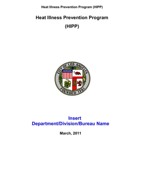 Heat Illness And Prevention Program