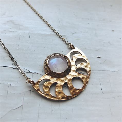 Handcrafted Lunar Celestial Jewelry With Moon Phases Yugen Handmade
