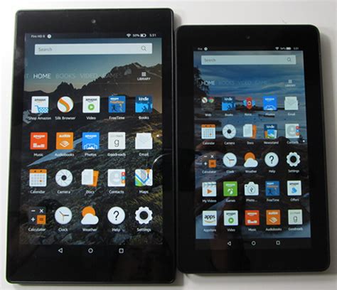 49 Fire Tablet Vs Fire Hd 8 Comparison Review Video The Ebook Reader