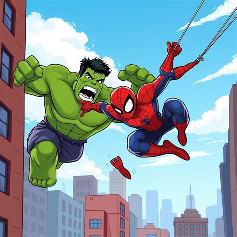 Epic Showdown Spiderman Surprises Hulk