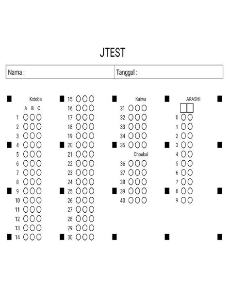 Lembar Jawaban Jtest Arashi Pdf