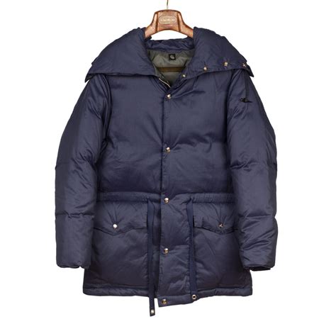 Kaptain Sunshine Expedition Down Parka In Deep Sea Blue Cotton And