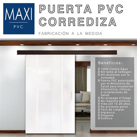 Puerta Corrediza Pvc Maxi