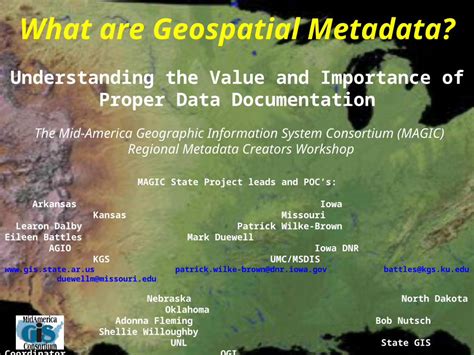 ppt what are geospatial metadata understanding the value and