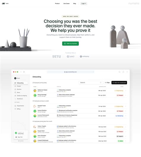 Saaspo Passionfroot Landing Page