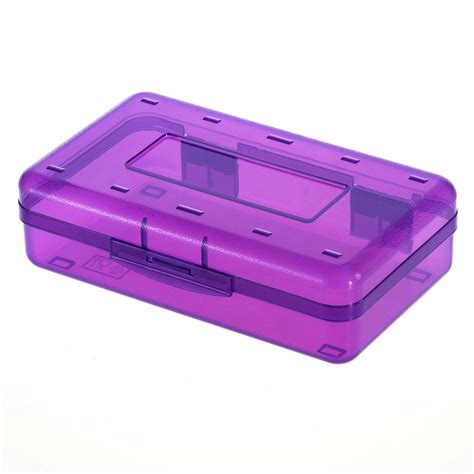 Plastic Pencil Case Hard Pencil Case With Stickers Plastic Storage