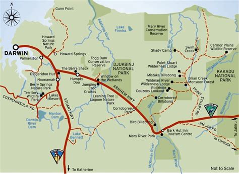 Map Of Darwin To Alice Springs This Section Being Greater Outer