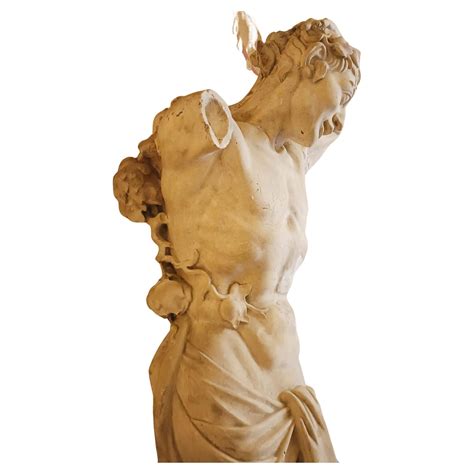 Pair Of Plaster Man Sculpture Xix Italy For Sale At 1stdibs