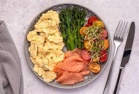 Premium Photo Food Photography Of Breakfast With Scrambled Egg