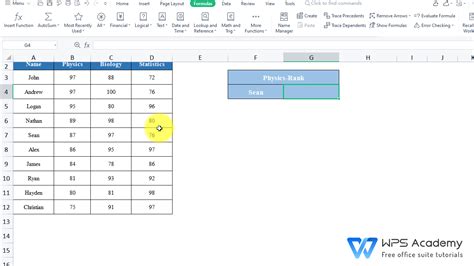 MATCH Function In Excel WPS Office Academy
