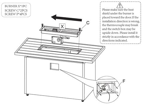 Pizzello Caldo Fire Pit Table Instruction Manual