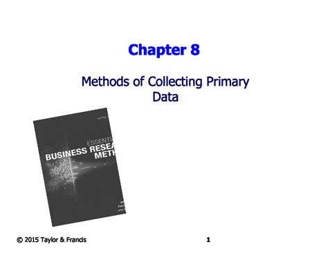 Chapter 8 Methods Of Collecting Primary Data Business Research