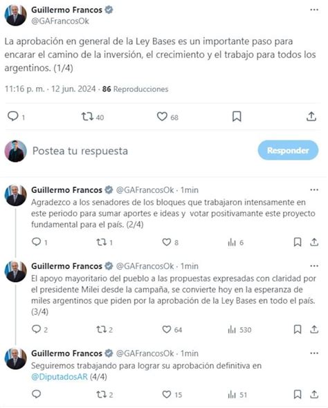 🔴 Ley Bases En El Senado En Vivo Horario Votación Y Todo Lo Que Hay