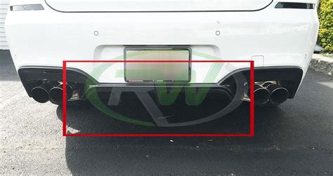 Bmw F06 F12 F13 M6 Carbon Fiber Center Rear Diffuser 640 650