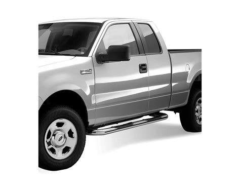 Westin 23 2800 E Series 3 Round Nerf Step Bars Polished Stainless