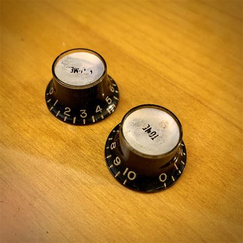 Gibson Reflector Knobs 1965 Chrome Volume Tone Original Reverb