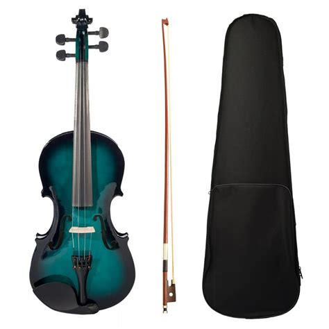Juego De Violín Acústico Hecho A Mano De Tamaño Completo 4 4 Madera De Tilo Y Arce Y Brasil