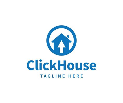House Click Logo Click House Logo Template 10627913 Vector Art At Vecteezy