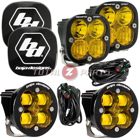 Baja Designs® Squadron R Sae And Squadron Sport Led Amber Fog Lights Pair