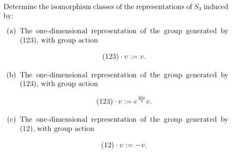 solved determine the isomorphism classes of the