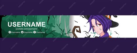 Premium Vector Anime Youtube Banner Design Template