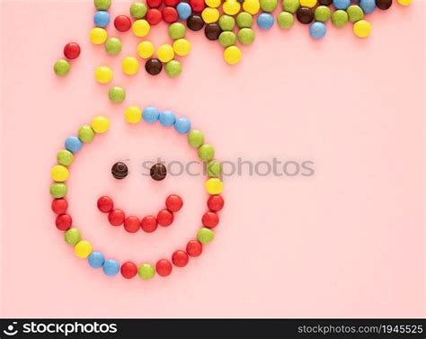 Top View Candy Pink Background High Resolution Photo Top View Candy