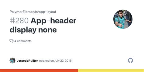 App Header Display None · Issue 280 · Polymerelementsapp Layout · Github