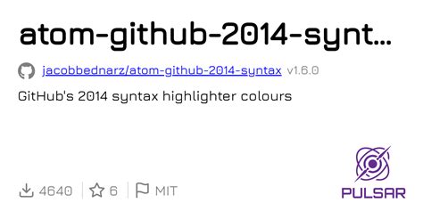 Atom Github 2014 Syntax