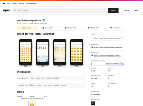 React Native Emoji Selector