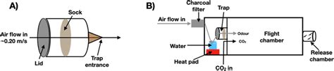 Diagram Of The Dual Choice Olfactometer A The Trap In Which The Nylon