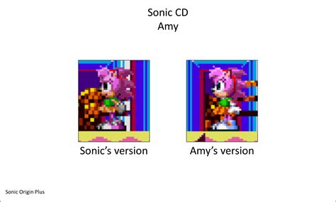 I Noticed Right Away In Sonic Cd Sonic Origin Plus That Amy Looks