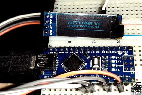 Tutorial Arduino Oled Display Ssd1306 Moba Module Modellbahn Module