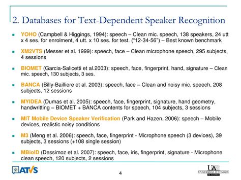 Ppt Biosec Multimodal Biometric Database In Text Dependent Speaker