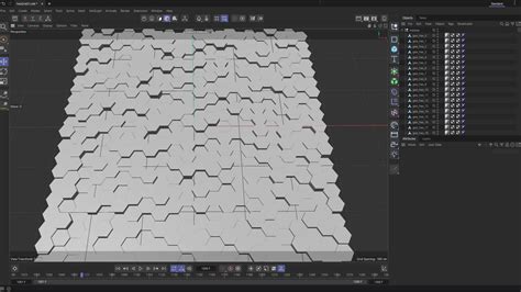 Hexagon Grid Seamless Loop Animation D Model TurboSquid