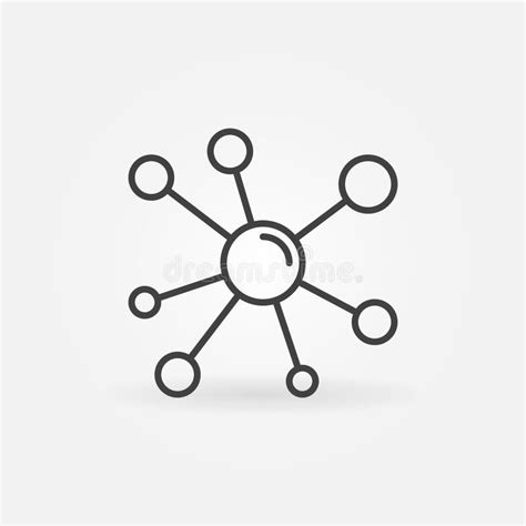 Chemistry Chemical Molecule Compound Vector Concept Linear Icon Stock Illustration