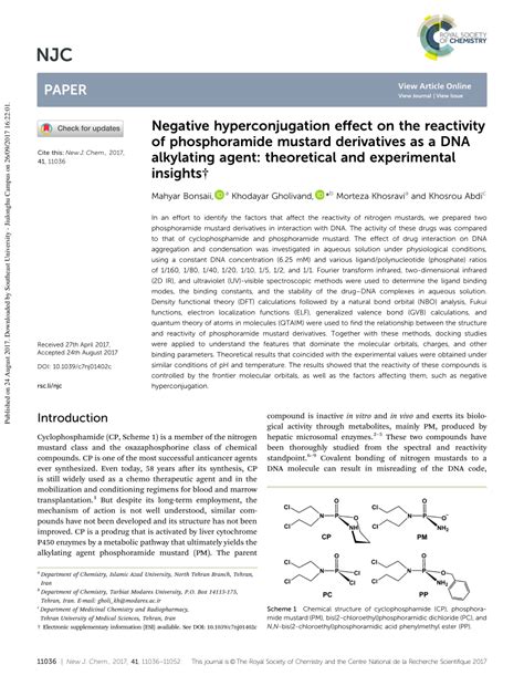 Pdf Negative Hyperconjugation Effect On The Reactivity Of