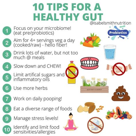 Isabel Smith Ms Rd Cdn On Instagram ⭐ 10 Tips For A Healthy Gut ⭐