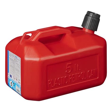Fuel Can 5l Plastic Red Un Approved Low Model Pat Europe