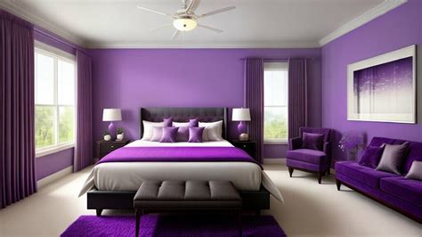 Elements Of Purple Living Interior Design