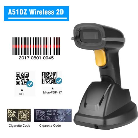 hstem 1d 2d barcode scanner handheld 2 4g bluetoot vicedeal